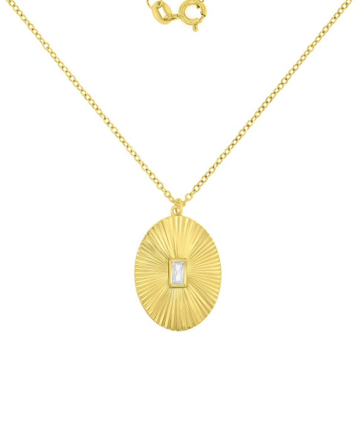 Click here for Macys 14k Gold Over Sterling Silver Mirror Cut Ova... prices