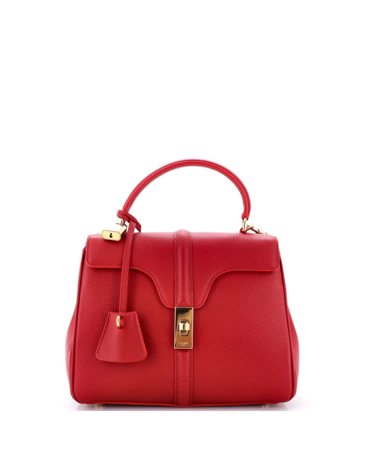 Click here for Pre-Owned Celine Small 16 Top Handle Bag Grained C... prices