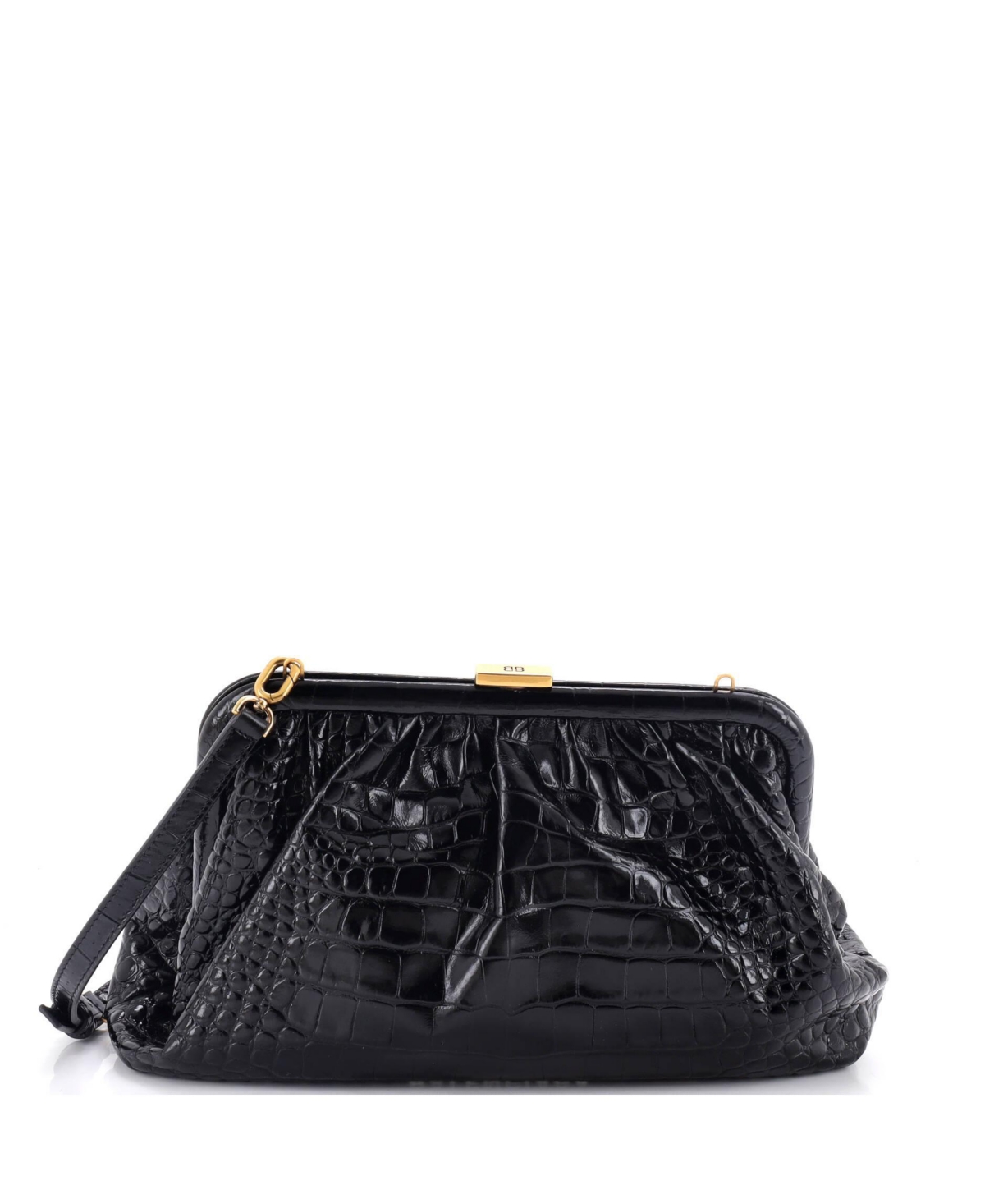 Click here for Pre-Owned Balenciaga Large Cloud Clutch Embossed L... prices