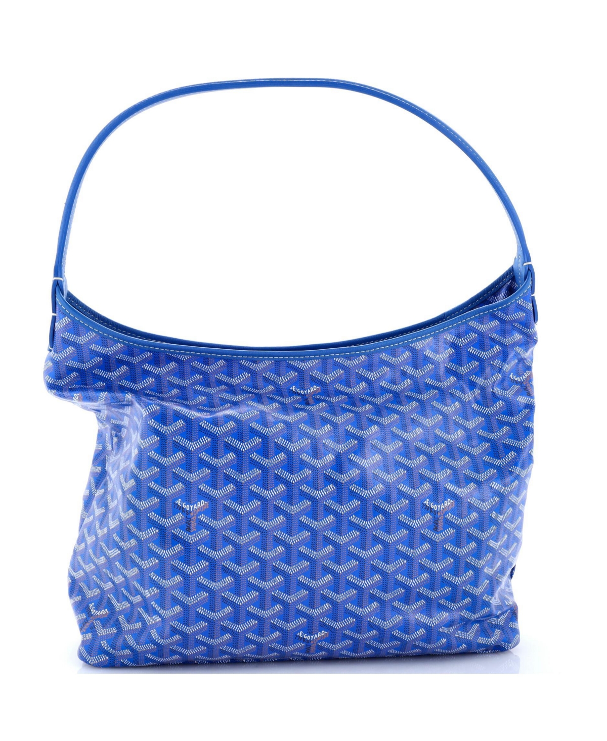 Click here for Pre-Owned Goyard Boheme Hobo Coated Canvas - Blue prices