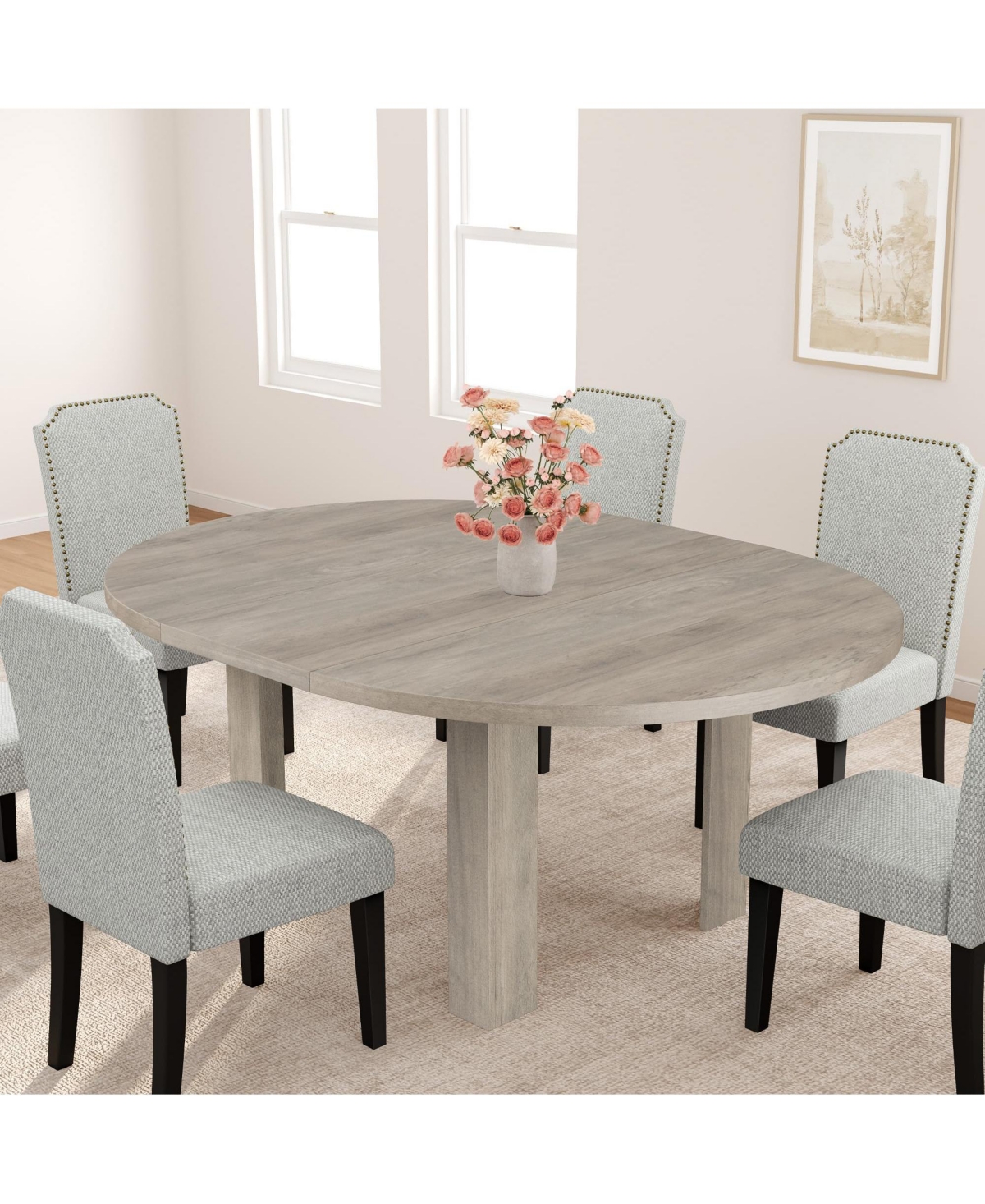 Click here for Gaomon Space-Saving Extendable Round to Oval Dinin... prices