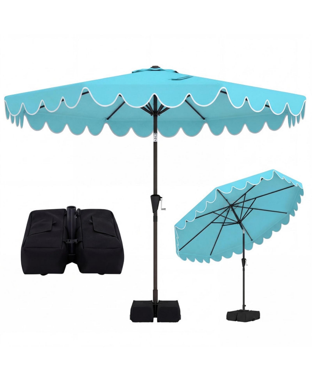 Click here for Gouun 10 Ft Outdoor Patio Umbrella with Weighted B... prices