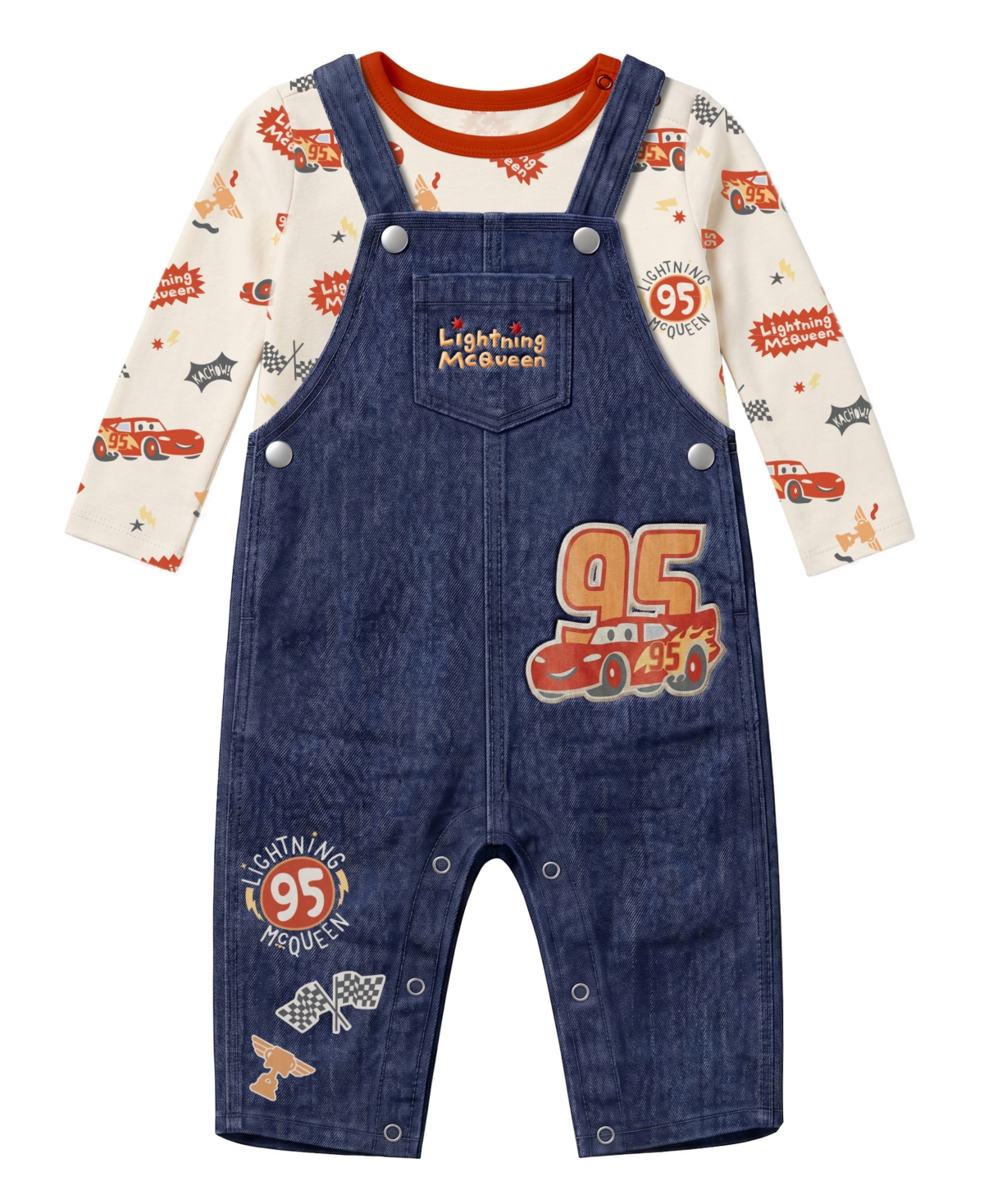 Click here for Disney Baby Boys Lightning McQueen Graphic Long-Sl... prices