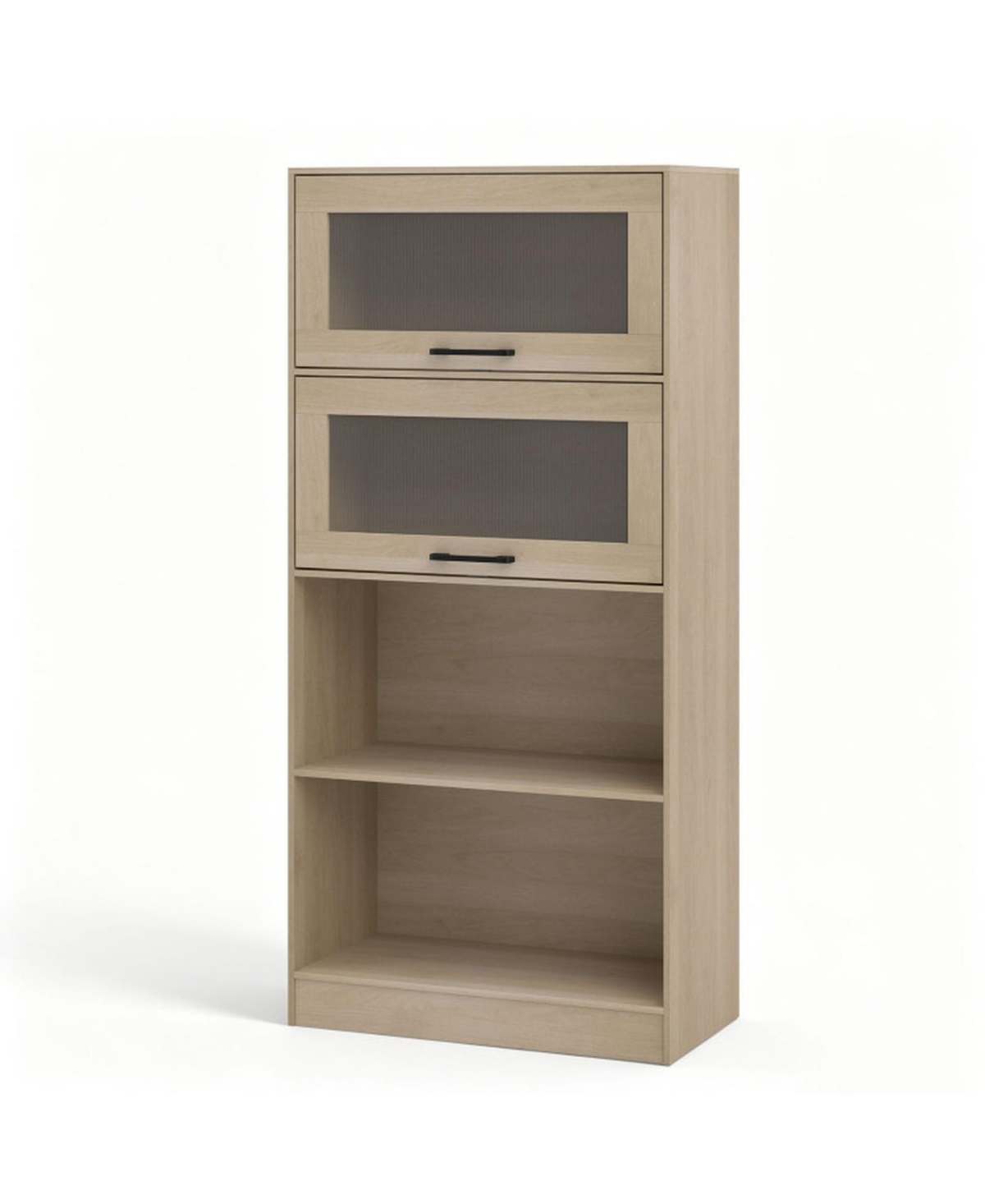 Click here for Sugift 4-Tier Bookshelf with Storage Cabinets and... prices