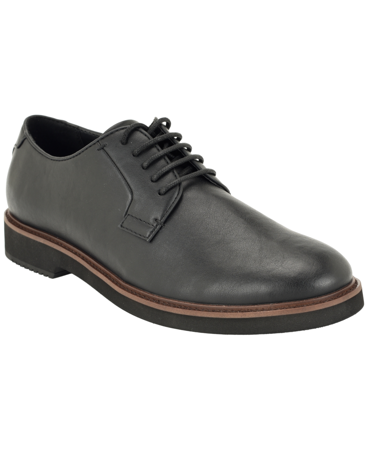 Click here for Calvin Klein Mens Torrean Casual Derby Shoes - Bla... prices