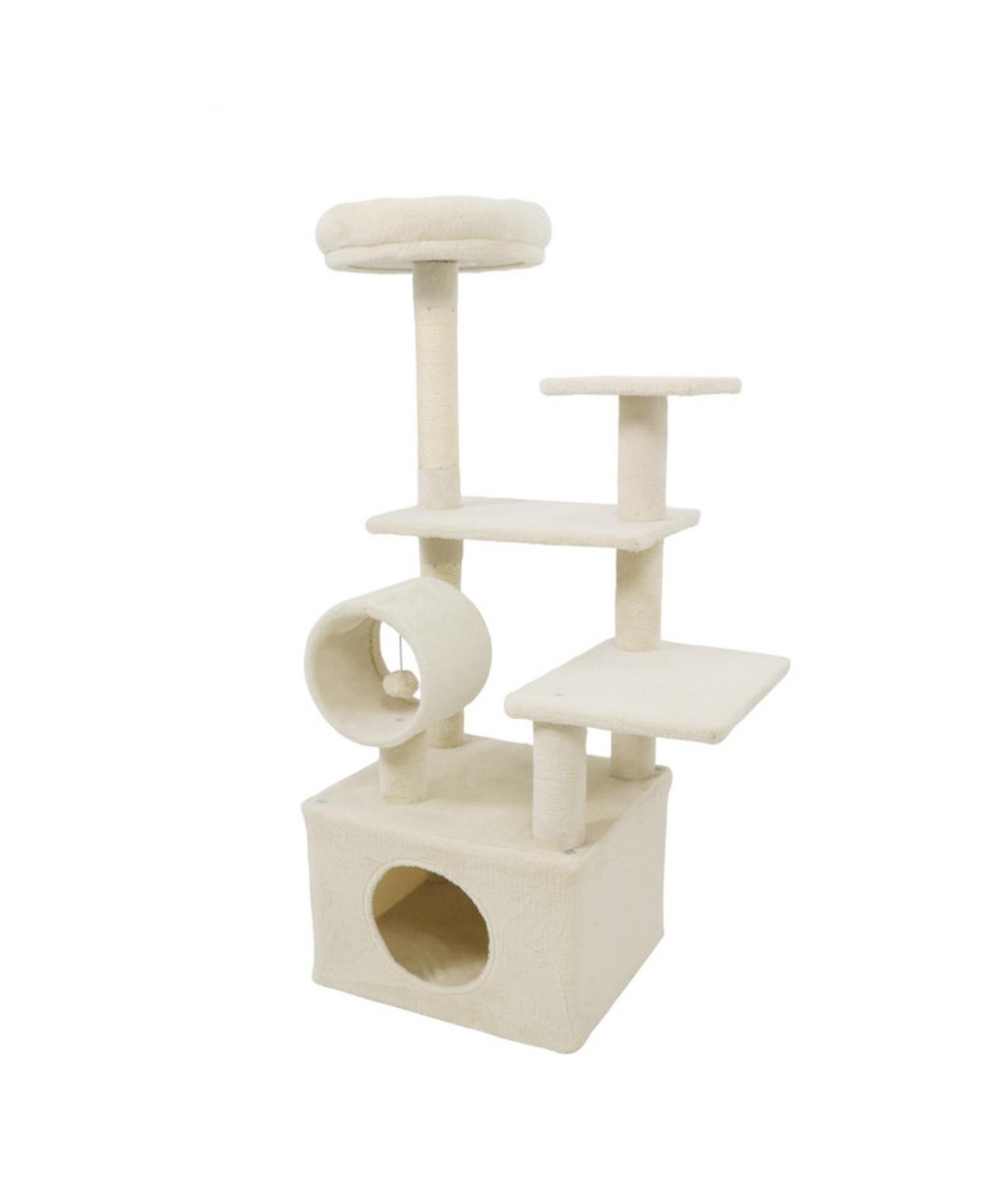 Click here for Sugift 48 in Tall Multi-Level Cat Tree Kitten Towe... prices