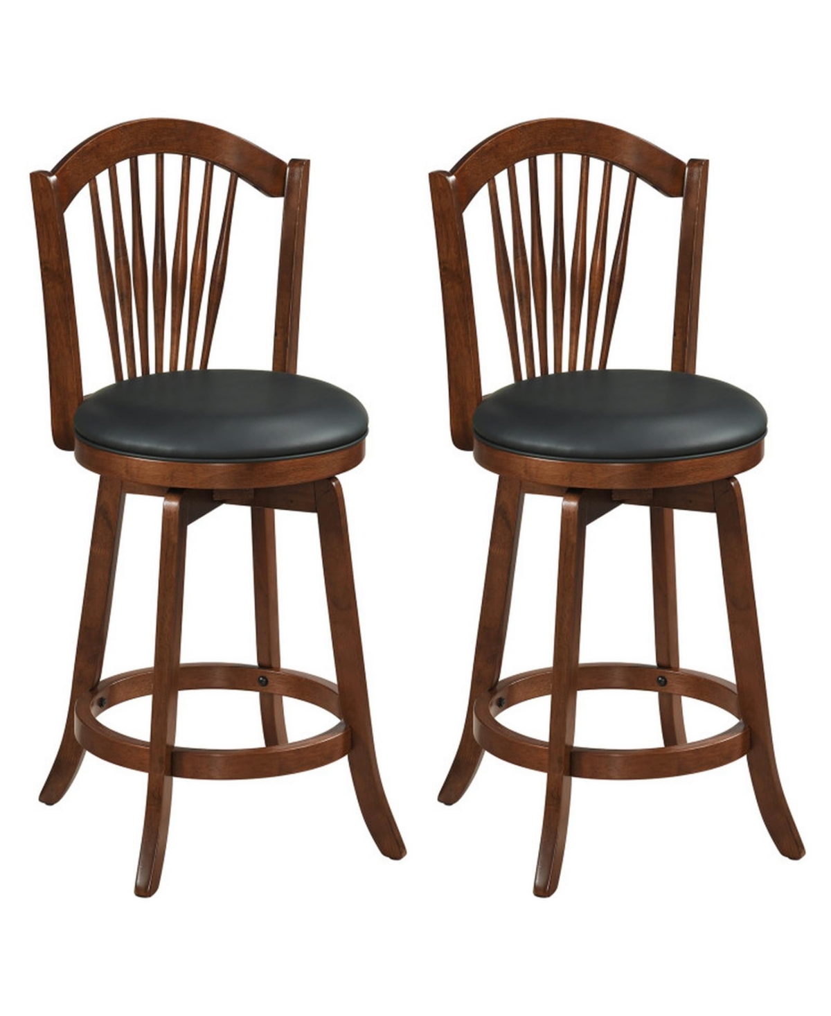 Click here for Sugift 24 Inch Swivel Bar Stools with Backrests an... prices