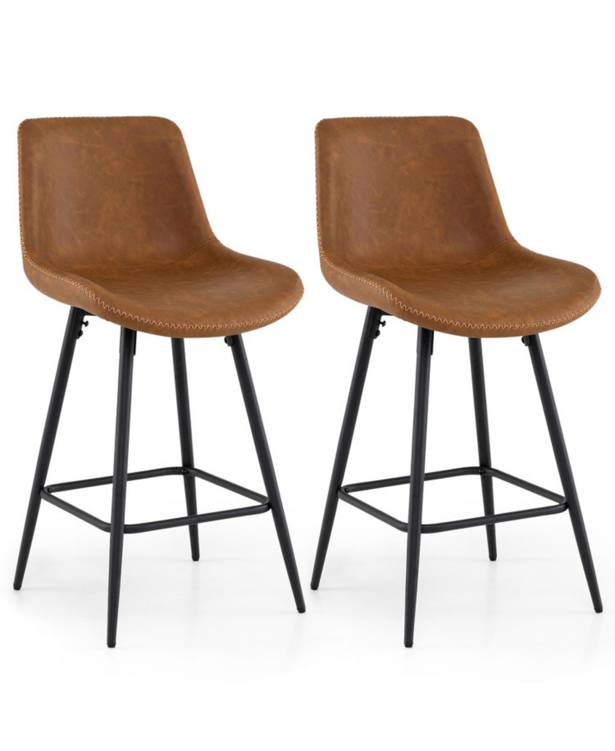 Click here for Sugift Set of 2 24 Inch Bar Stools with Backs and... prices