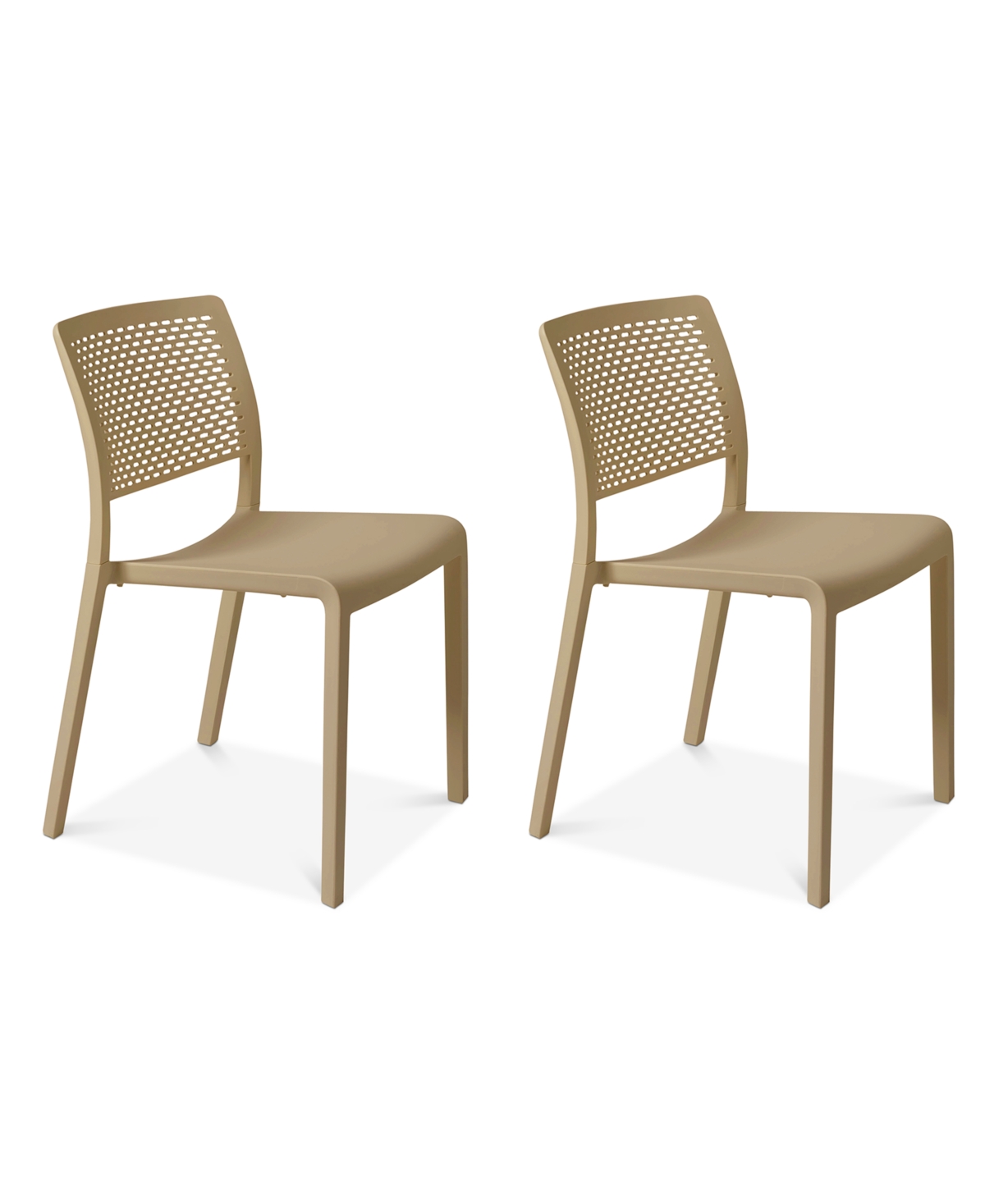 Click here for Trama Set of 2 Indoor/Outdoor Chairs - Sand prices