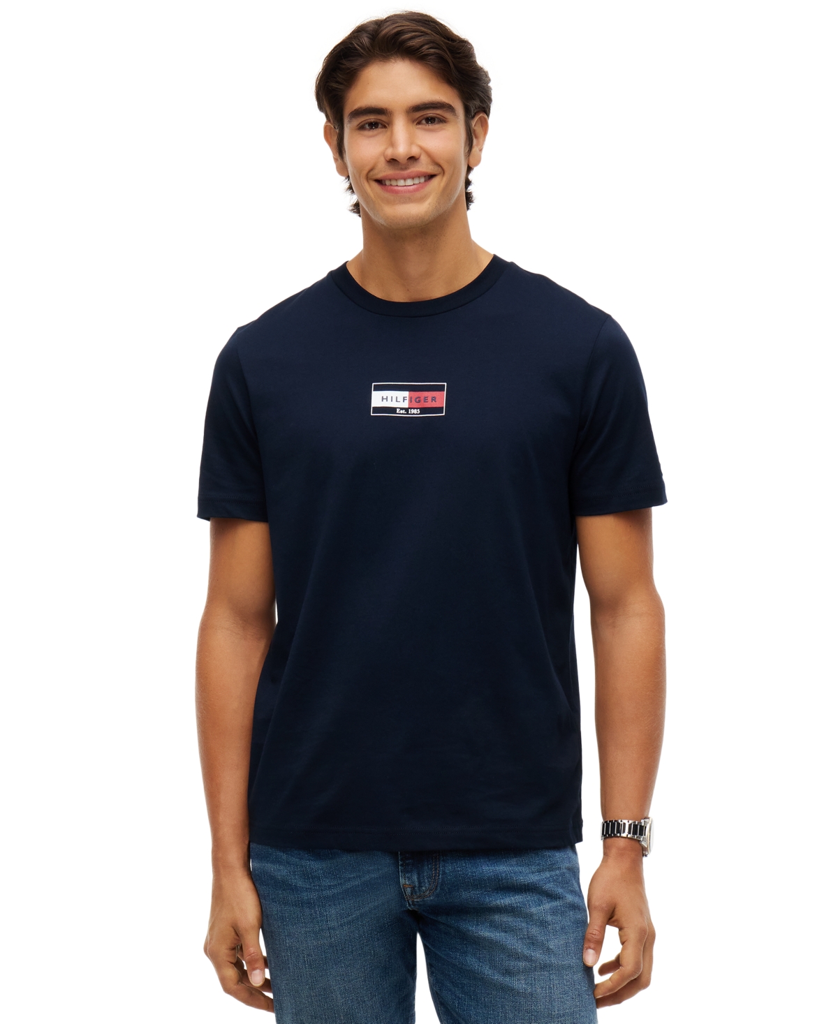 Click here for Tommy Hilfiger Mens Brand Love Small Flag T-Shirt... prices