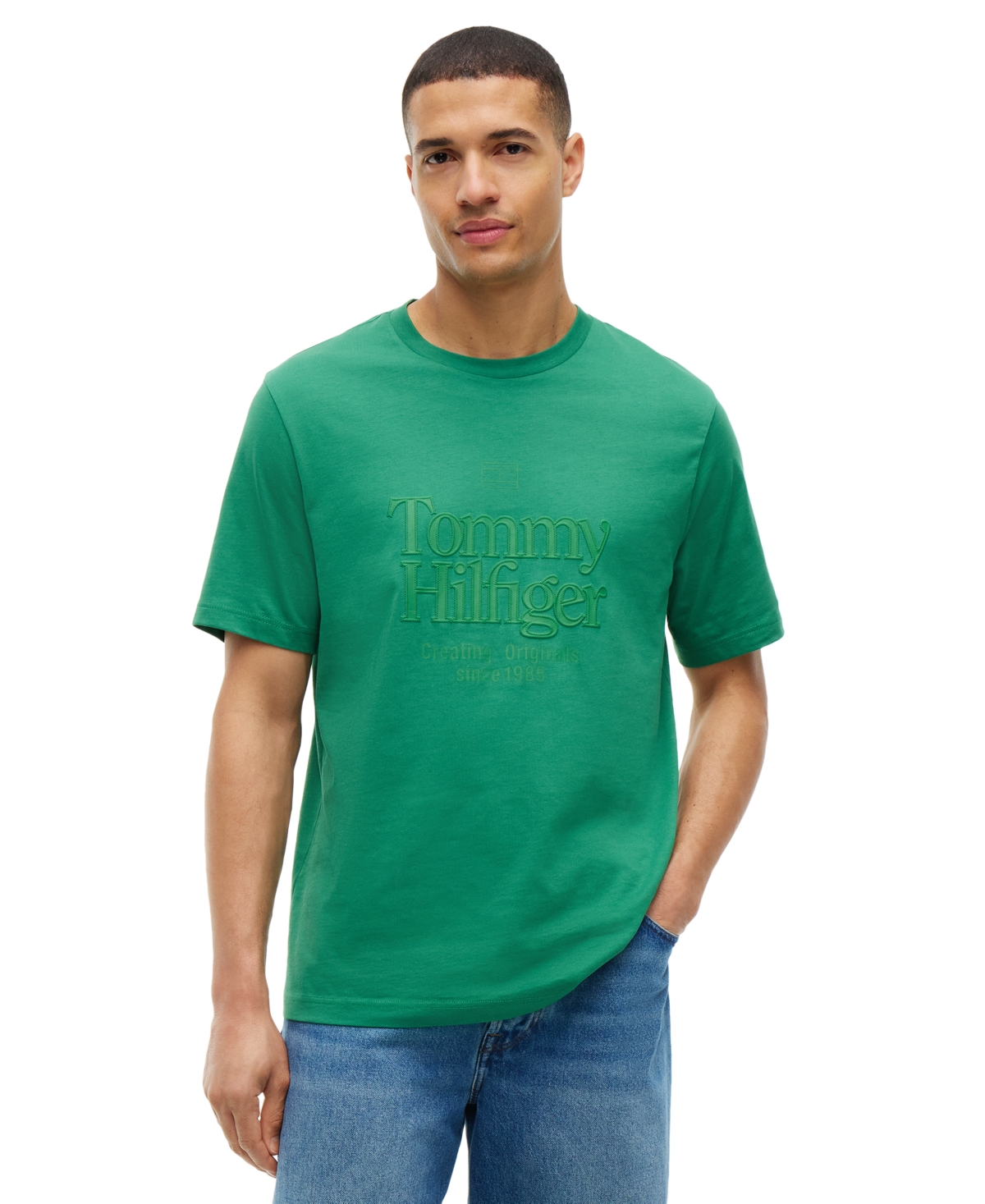 Click here for Tommy Hilfiger Mens Front Text Seasonal Graphic T-... prices