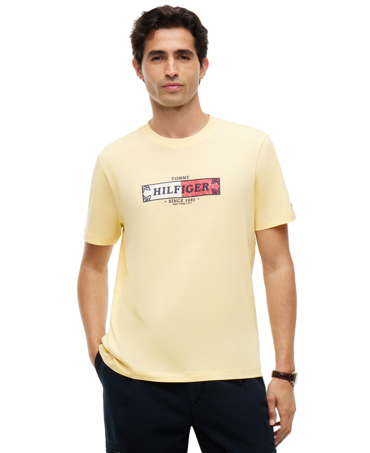 Click here for Tommy Hilfiger Mens Small Graphic T-Shirt - Light... prices
