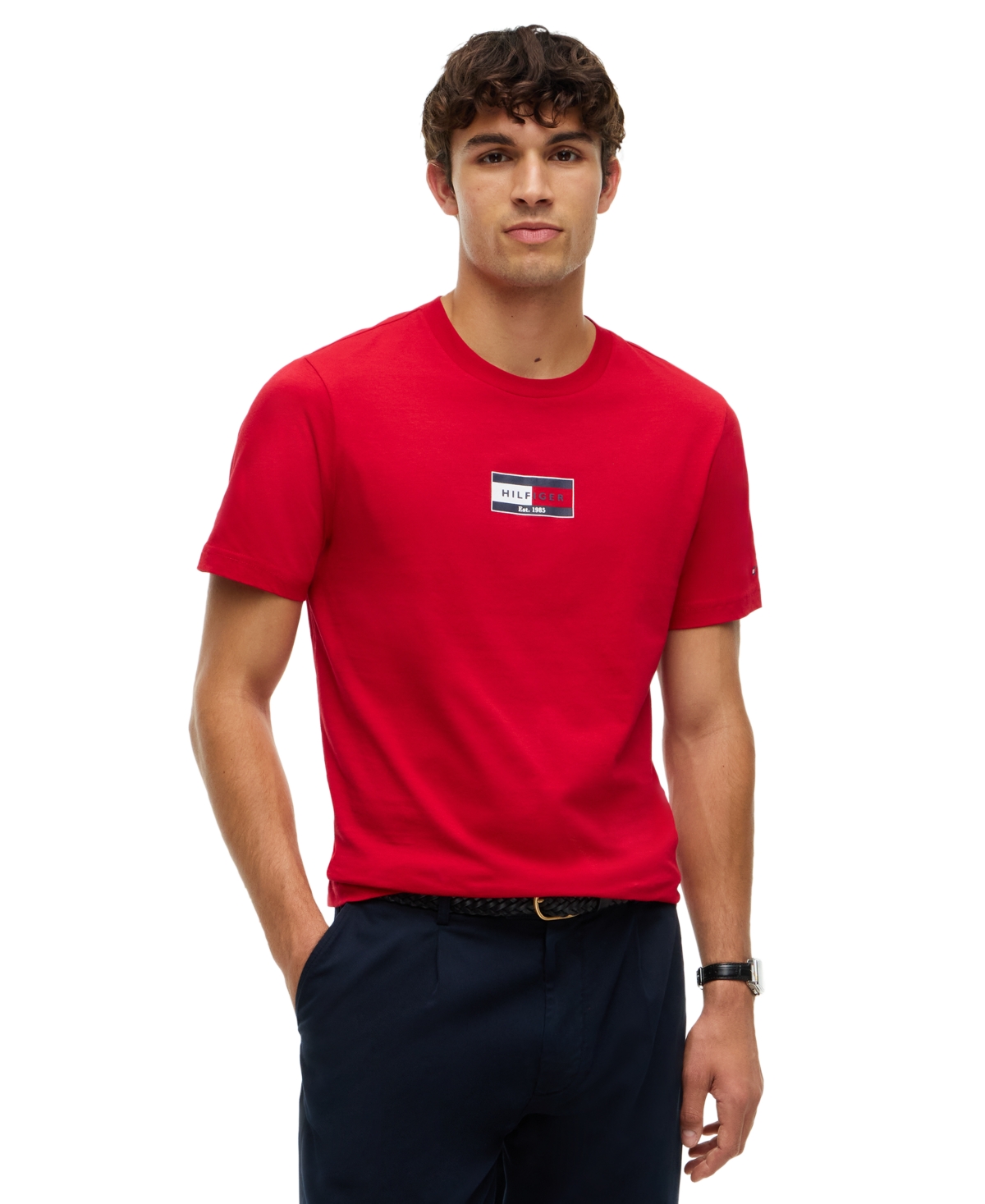Click here for Tommy Hilfiger Mens Brand Love Small Flag T-Shirt... prices