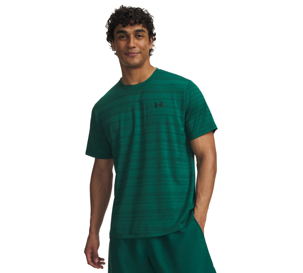 Click here for Under Armour Mens Training Crewneck T-Shirt - Gree... prices