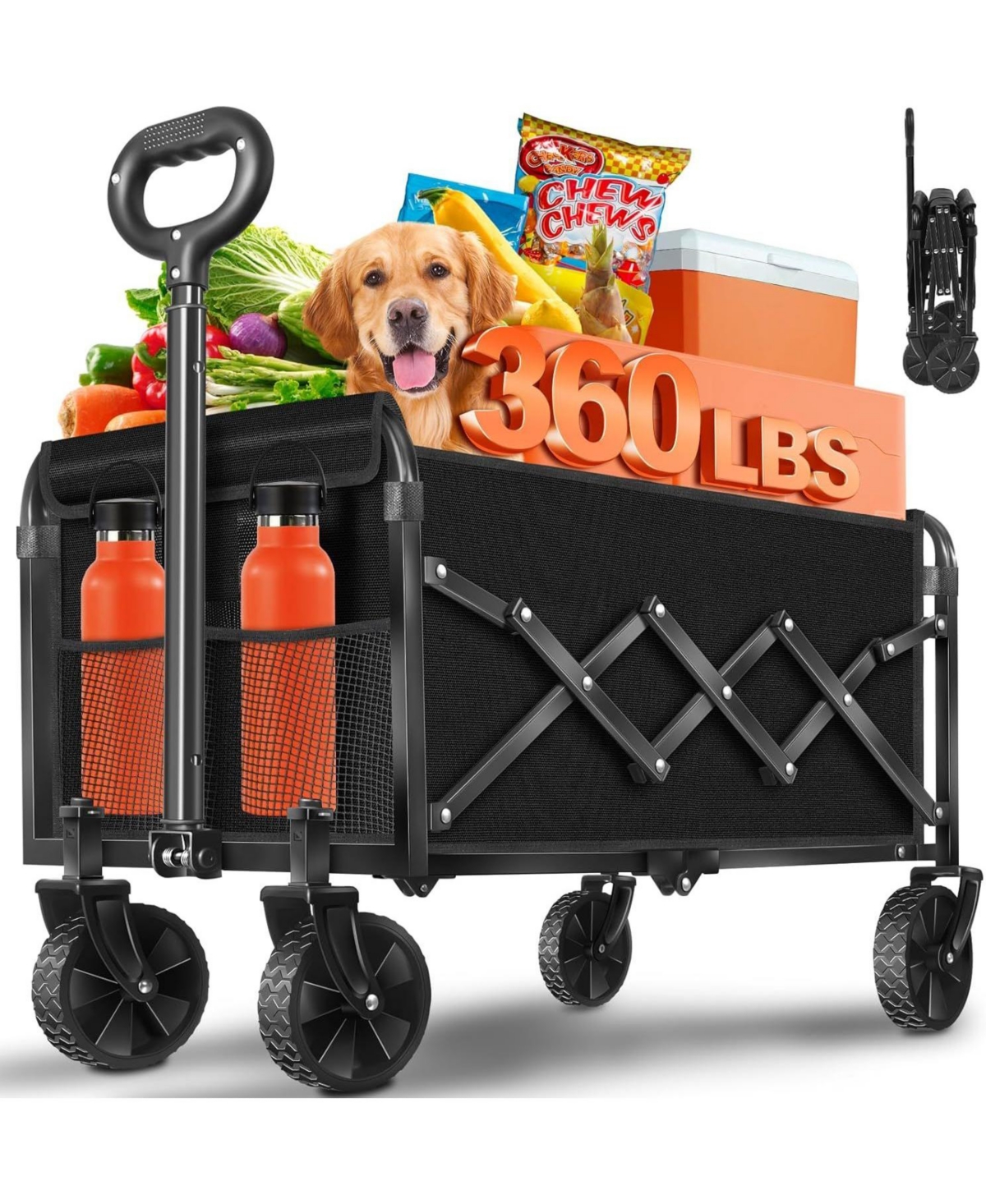 Click here for Mountaintop Collapsible Foldable Wagon Cart with A... prices