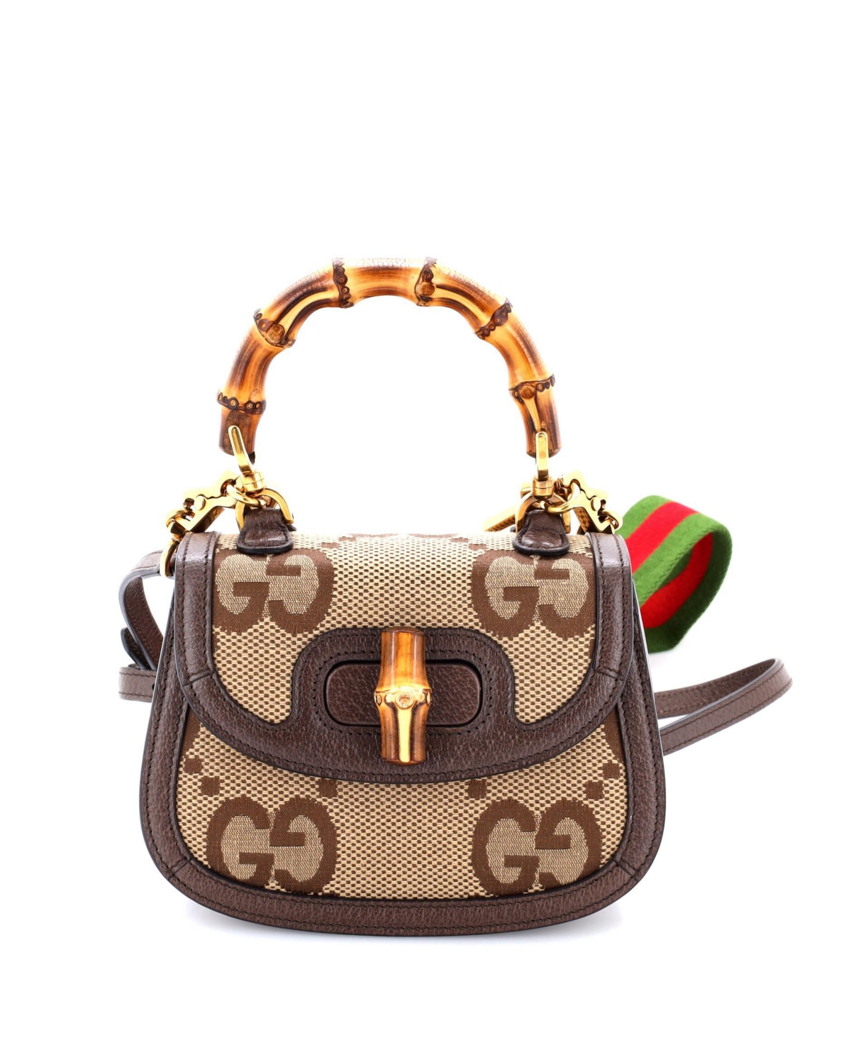 Click here for Pre-Owned Gucci Mini Bamboo 1947 Top Handle Bag Ju... prices