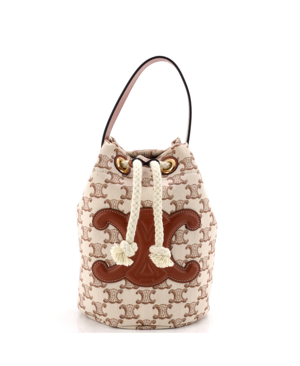 Click here for Pre-Owned Celine Teen Triomphe Drawstring Bucket B... prices