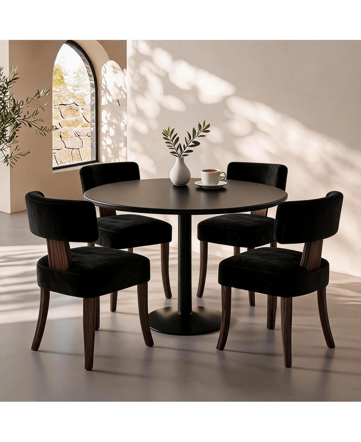 Click here for homfan Dining Chairs Set of 4 Mid Century Upholste... prices