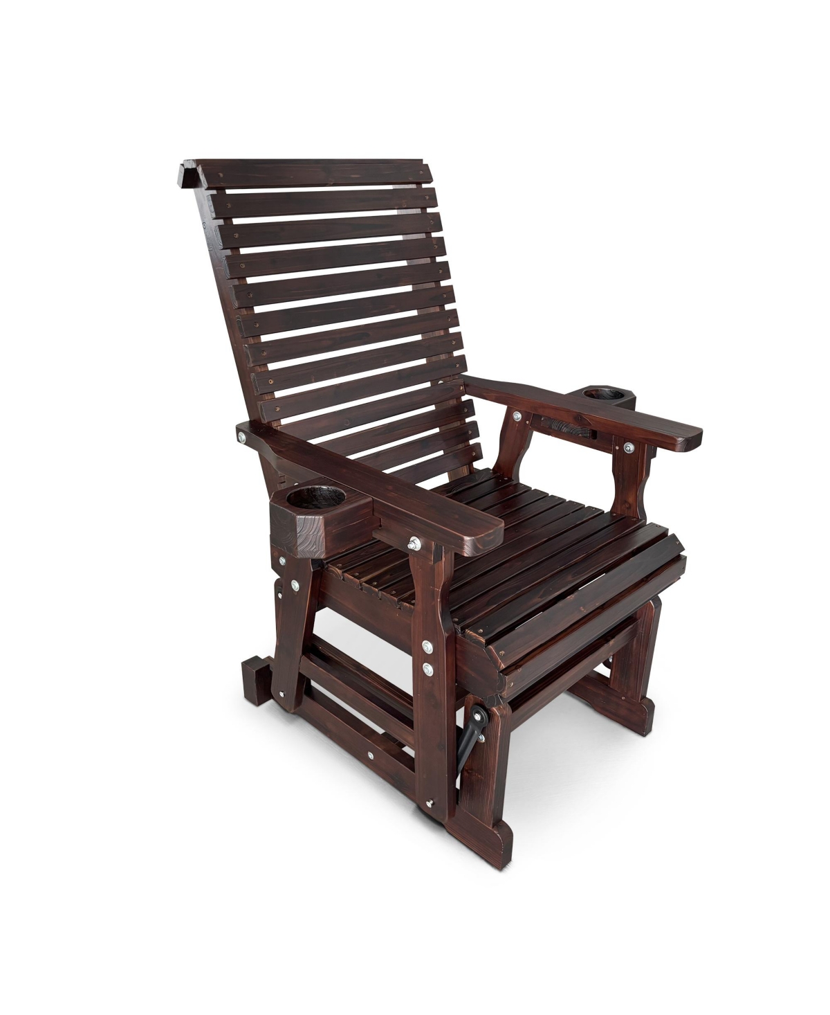 Click here for Mega Casa Solid Wood Outdoor Glider Chair  All-Wea... prices