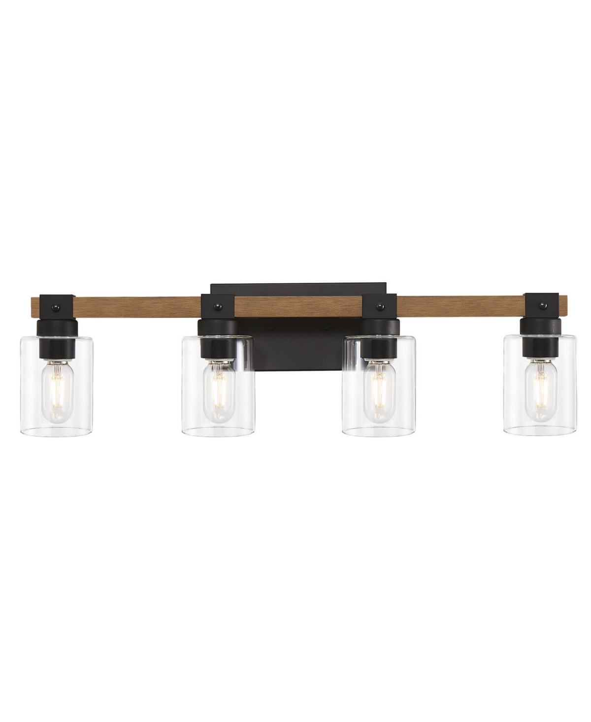 Click here for Busdays 4 Light Farmhouse Vanity Light Antique Woo... prices