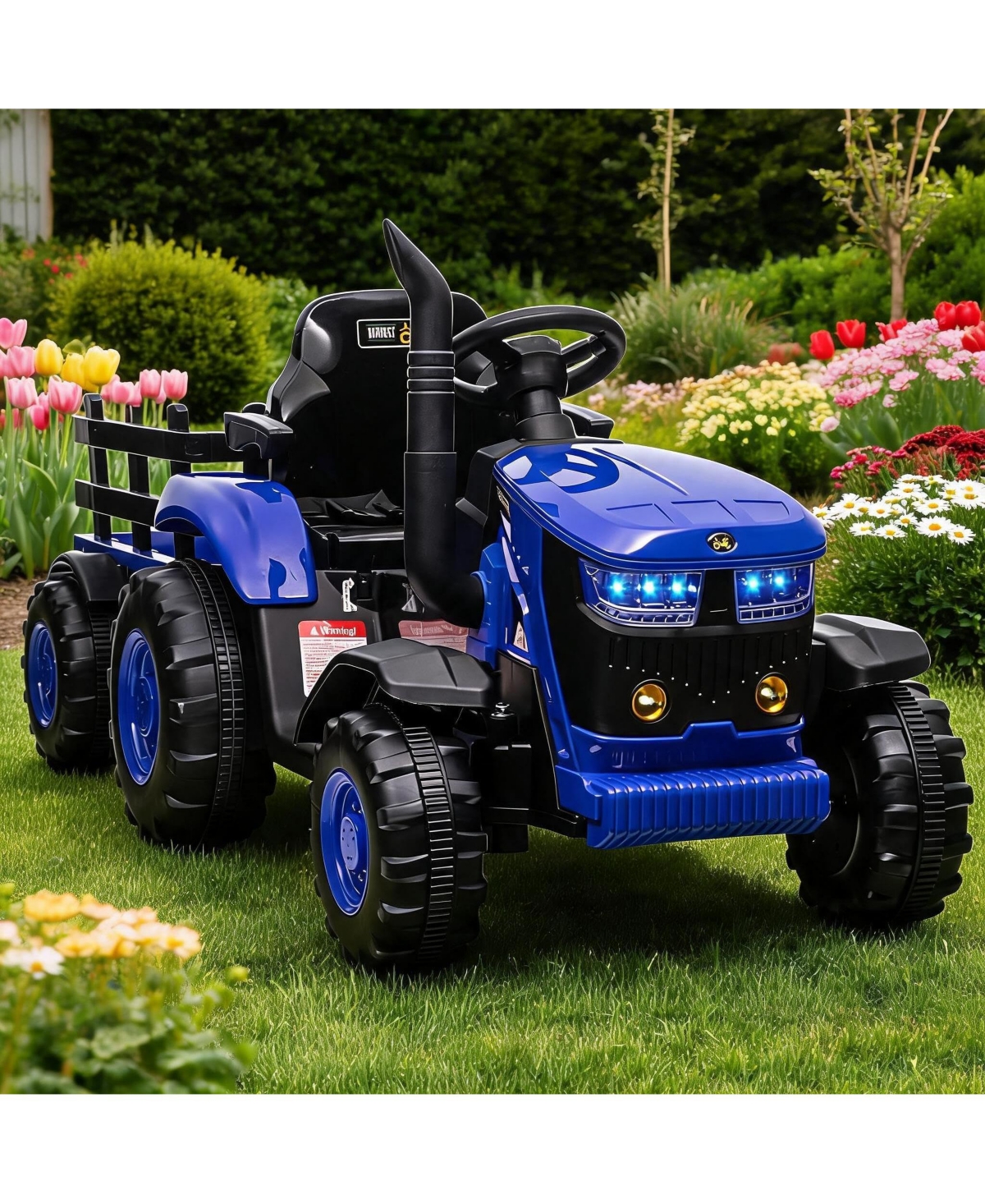 Click here for homfan Electric Ride-On Tractor with Garden Cart T... prices