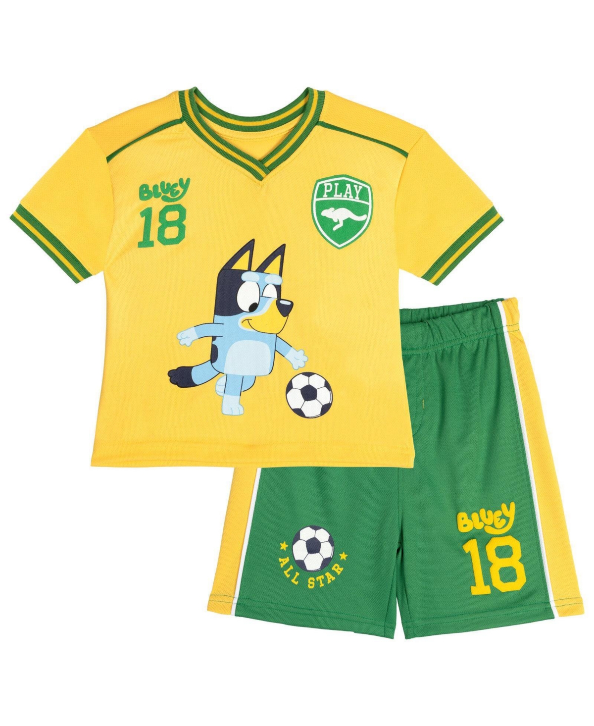 Click here for Bluey Toddler Boys Bingo T-Shirt and Mesh Shorts O... prices
