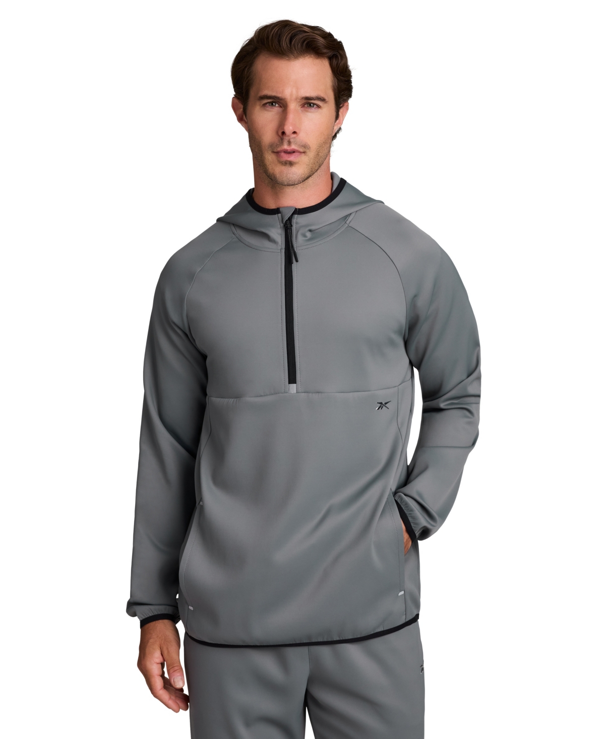 Click here for Reebok Mens Scuba Quarter-Zip Sweatshirt - Grey prices