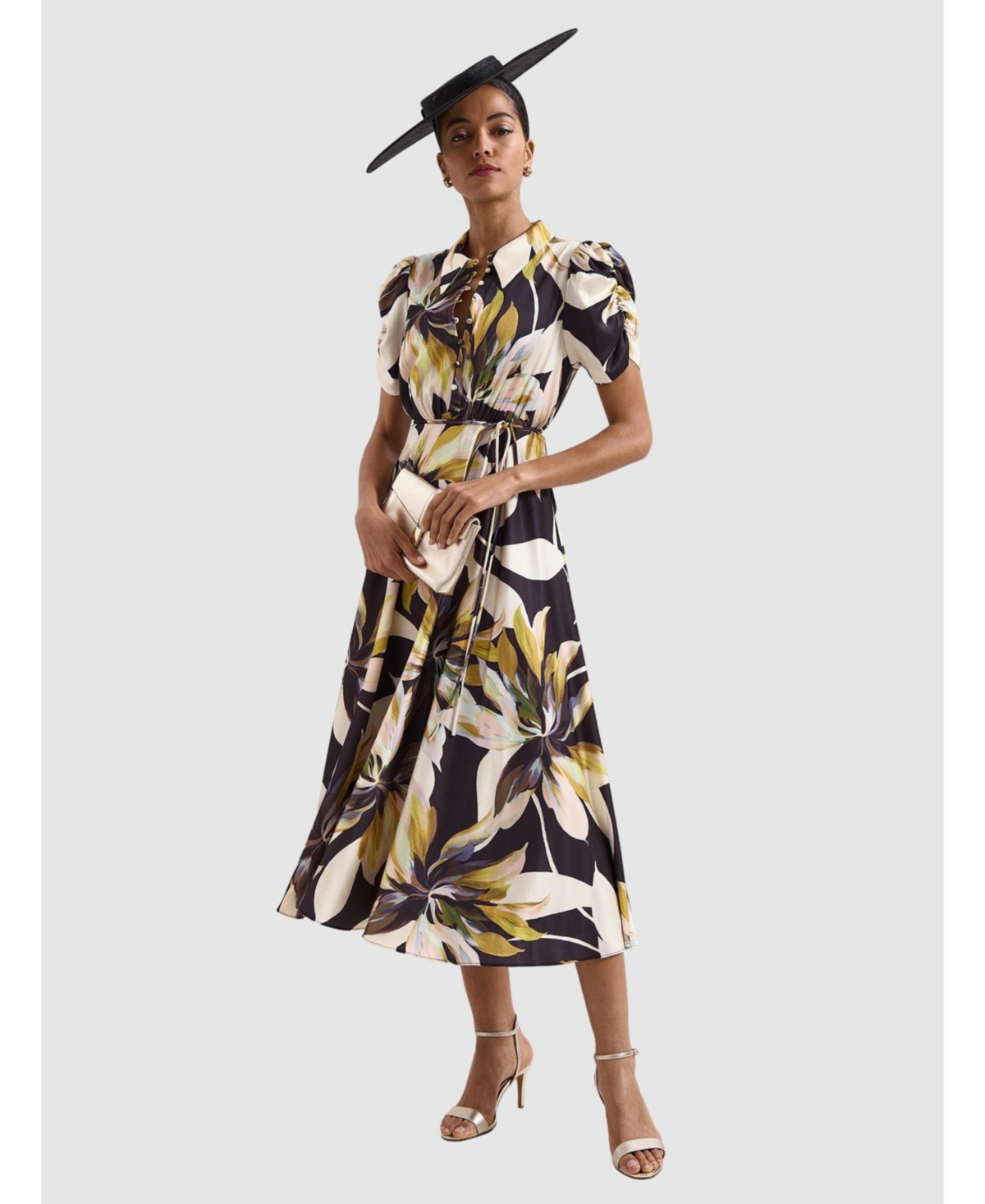 Click here for Phase Eight Womens Petite Bella Midi Dress - Black... prices