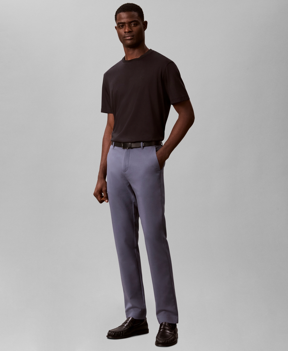Click here for Calvin Klein Mens Slim Stretch Cotton Pants - Gris... prices