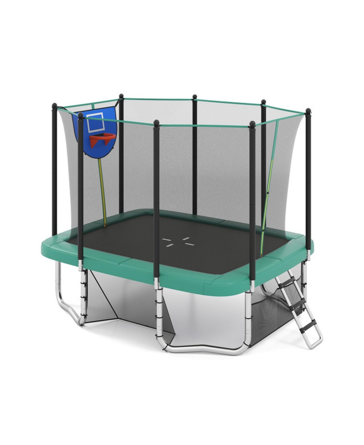 Click here for Hongge Rectangle 10 x 8 Trampoline with Basketball... prices