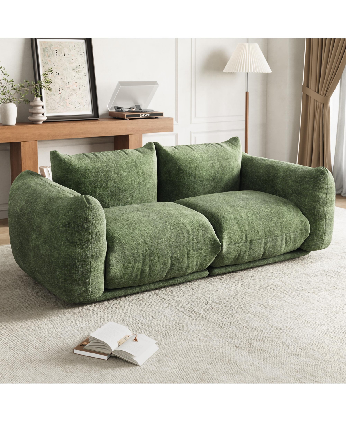 Click here for homfan Loveseat Sofa  Cloud Couch with 23.2 Deep S... prices