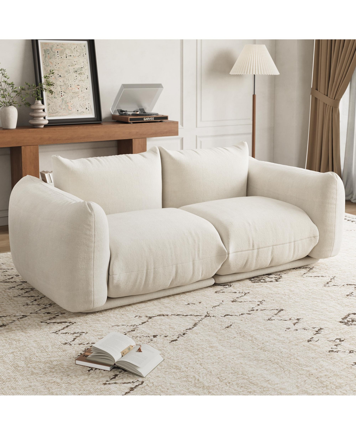 Click here for homfan Loveseat Sofa  Cloud Couch with 23.2 Deep S... prices
