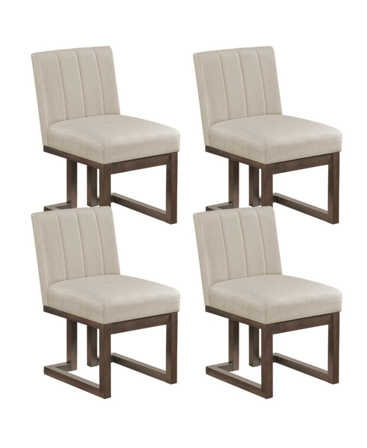 Click here for Sugift Farmhouse Dining Chairs Set of 4 with 5.5-I... prices
