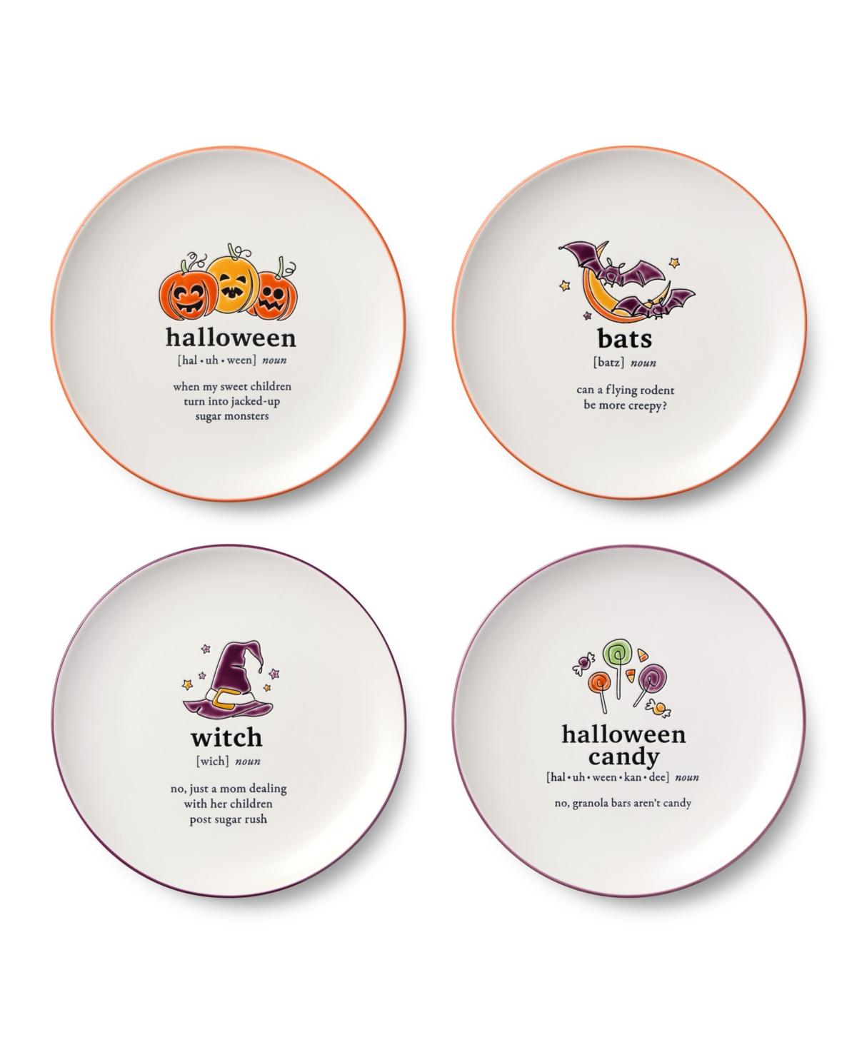 Click here for Certified International Halloween Words Salad Plat... prices