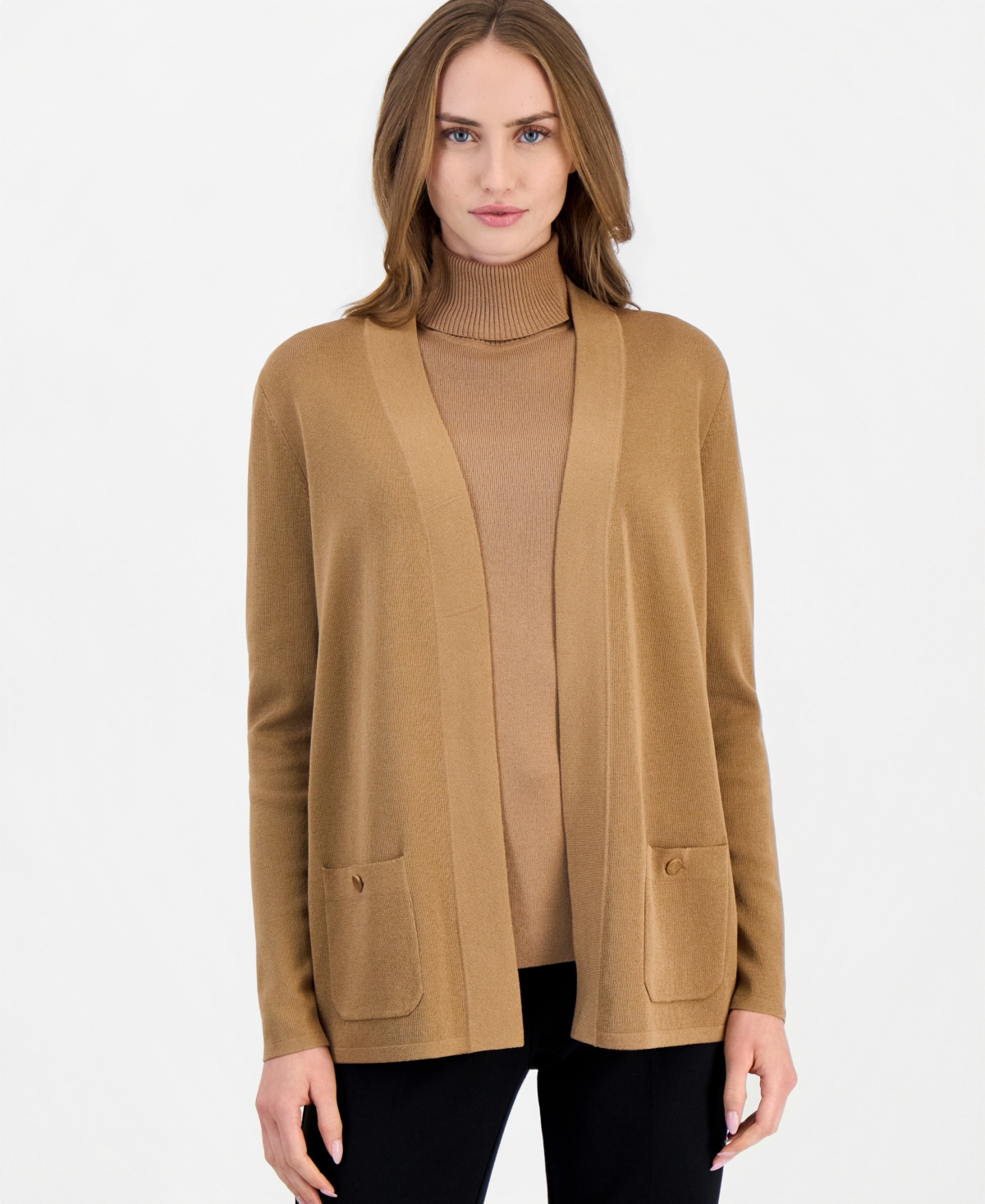 Click here for Anne Klein Petite Malibu Cardigan - Vicuna prices