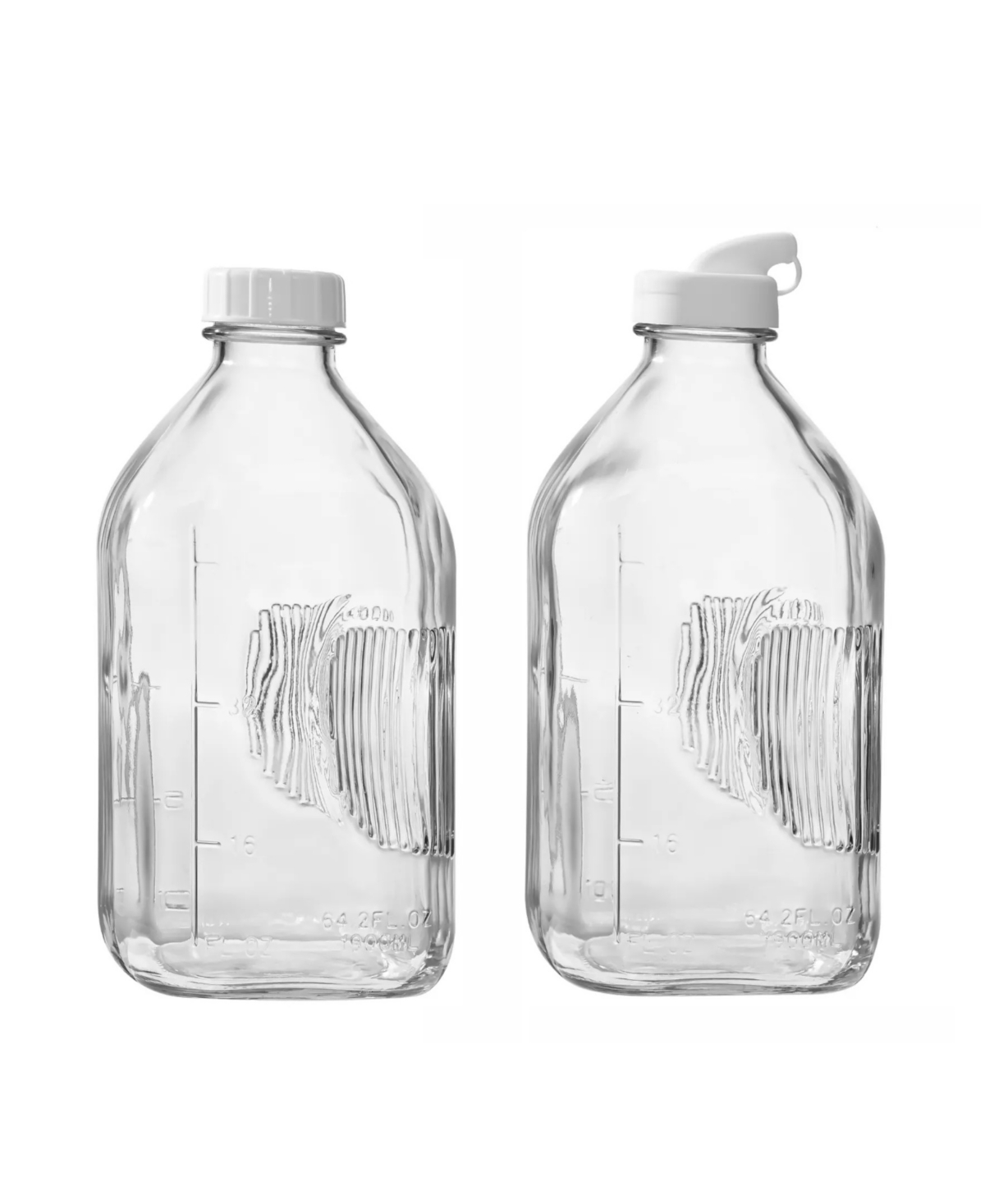Click here for Fox Run 64 oz. Glass Milk Bottles - Clear prices