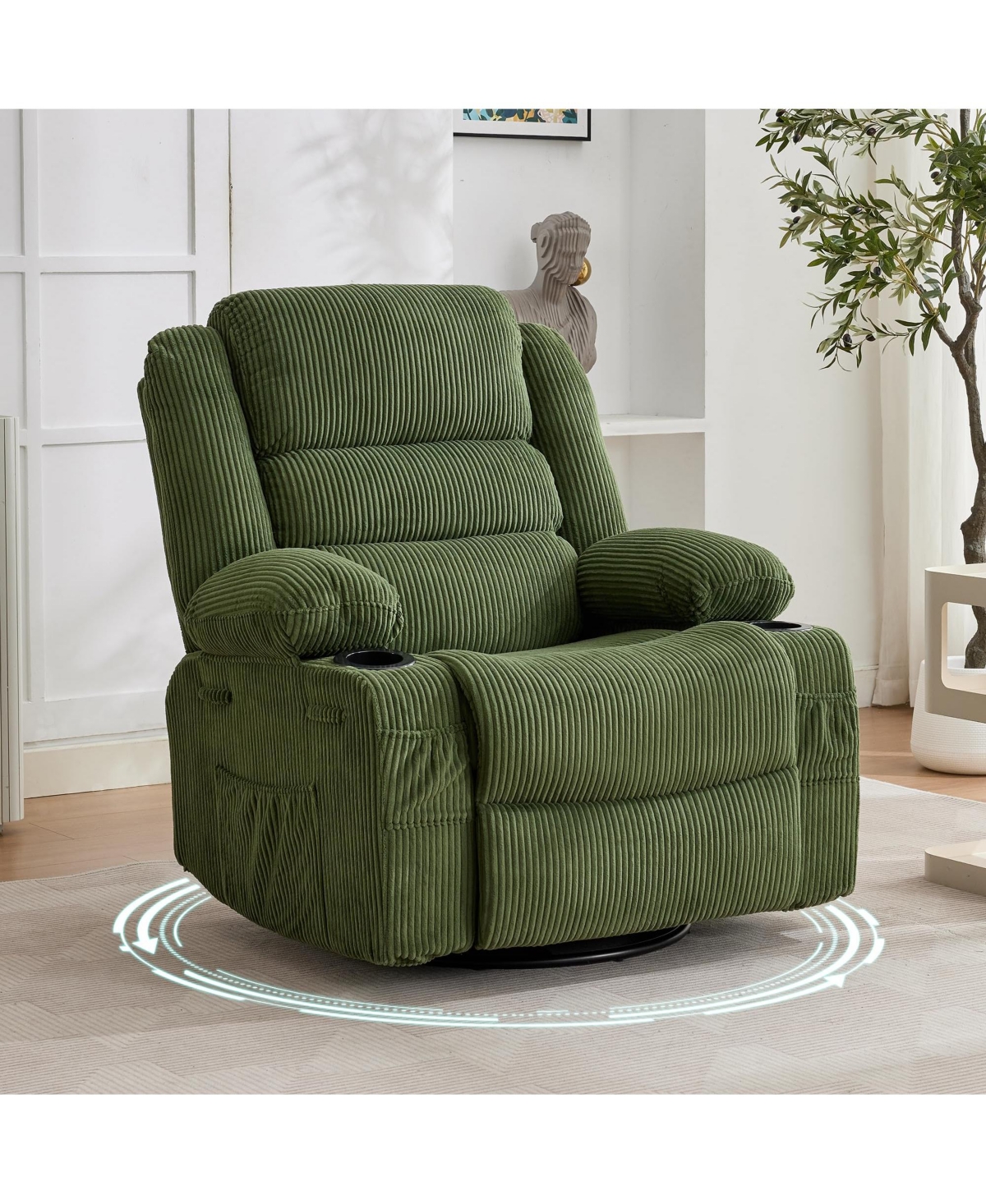 Click here for homfan Rocking Recliner for Adults Oversized 360de... prices