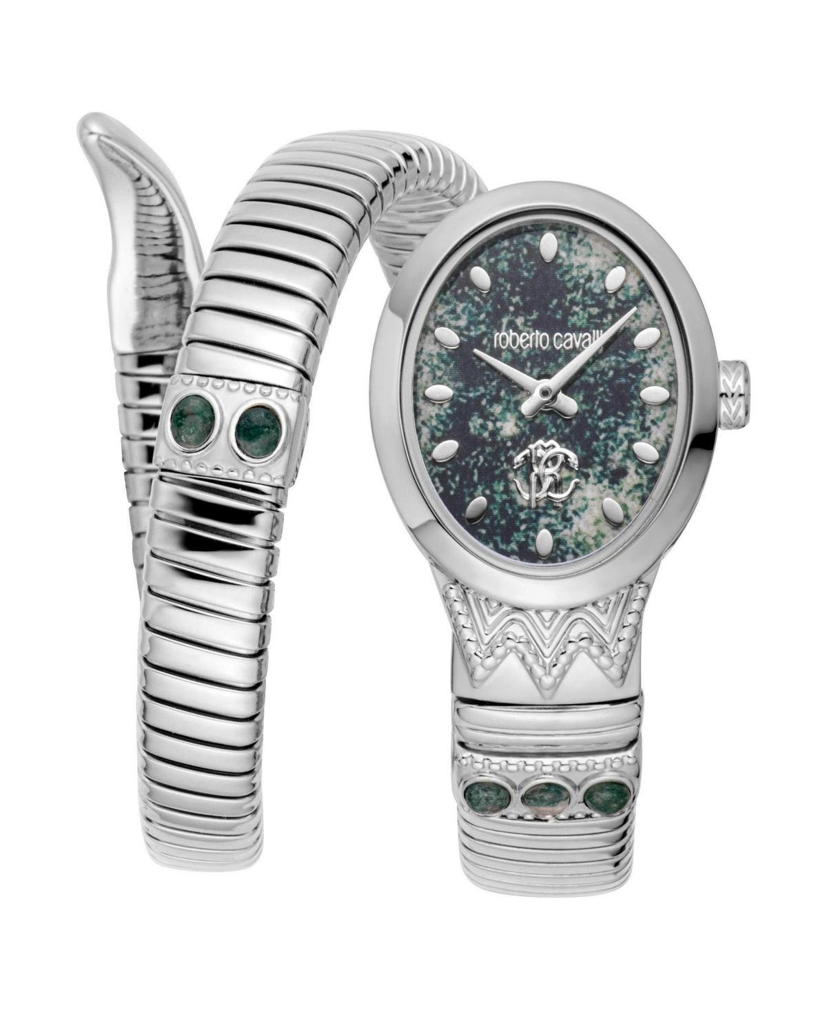 Click here for Roberto Cavalli Womens Serpente Ornato Quartz Stai... prices