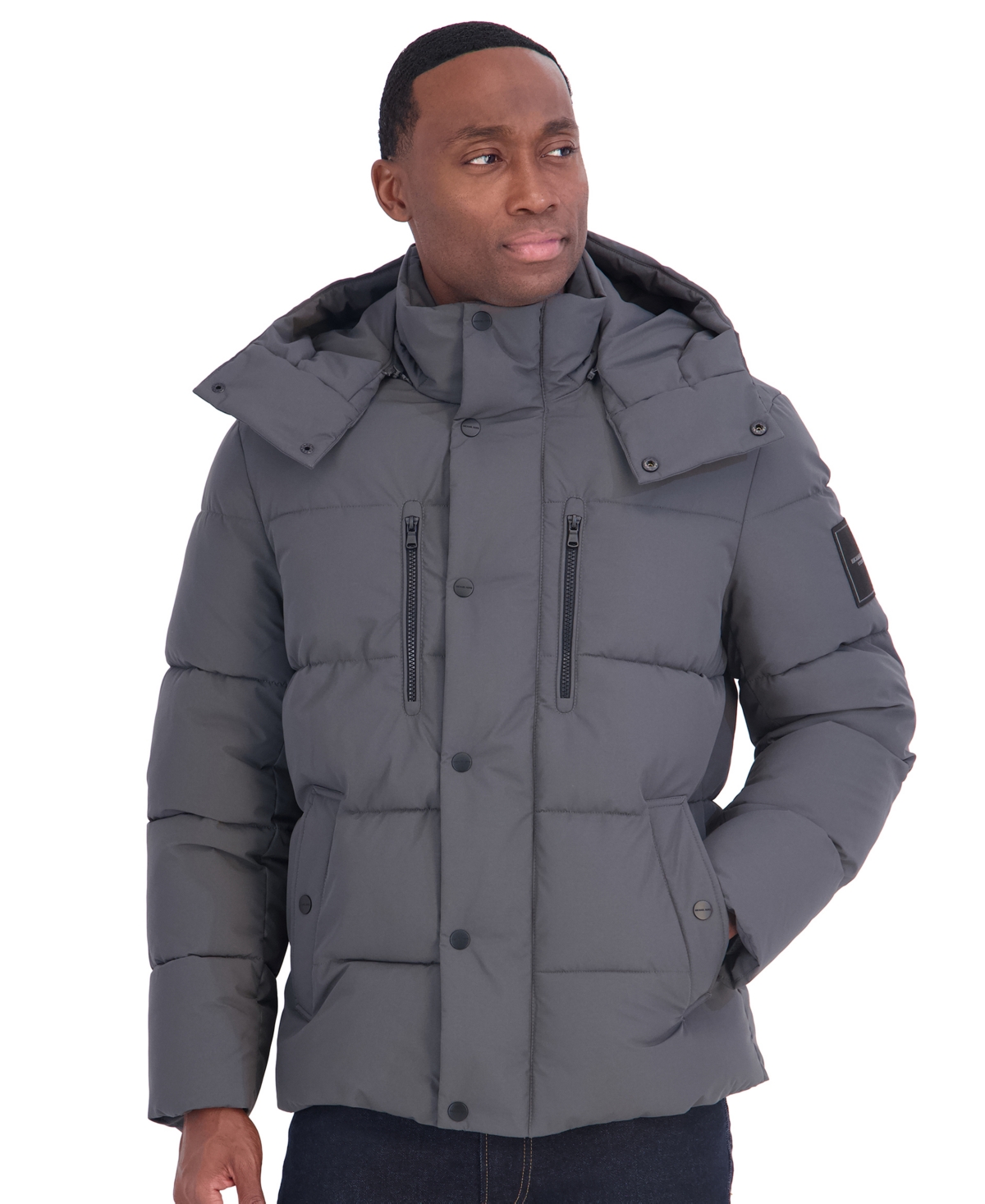 Click here for Michael Kors Mens Logo Parka Regular-Fit Jacket -... prices
