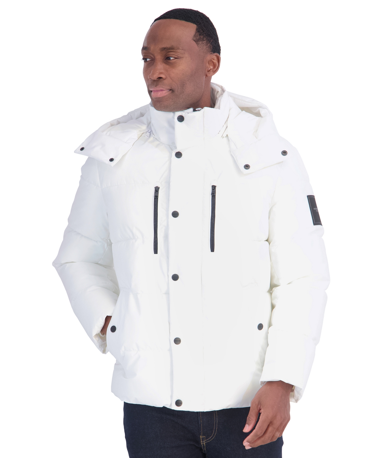 Click here for Michael Kors Mens Logo Parka Regular-Fit Jacket -... prices