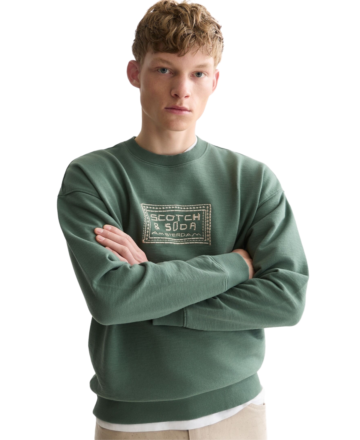 Click here for Scotch&Soda Mens Front Embroidered Artwork Relaxed... prices