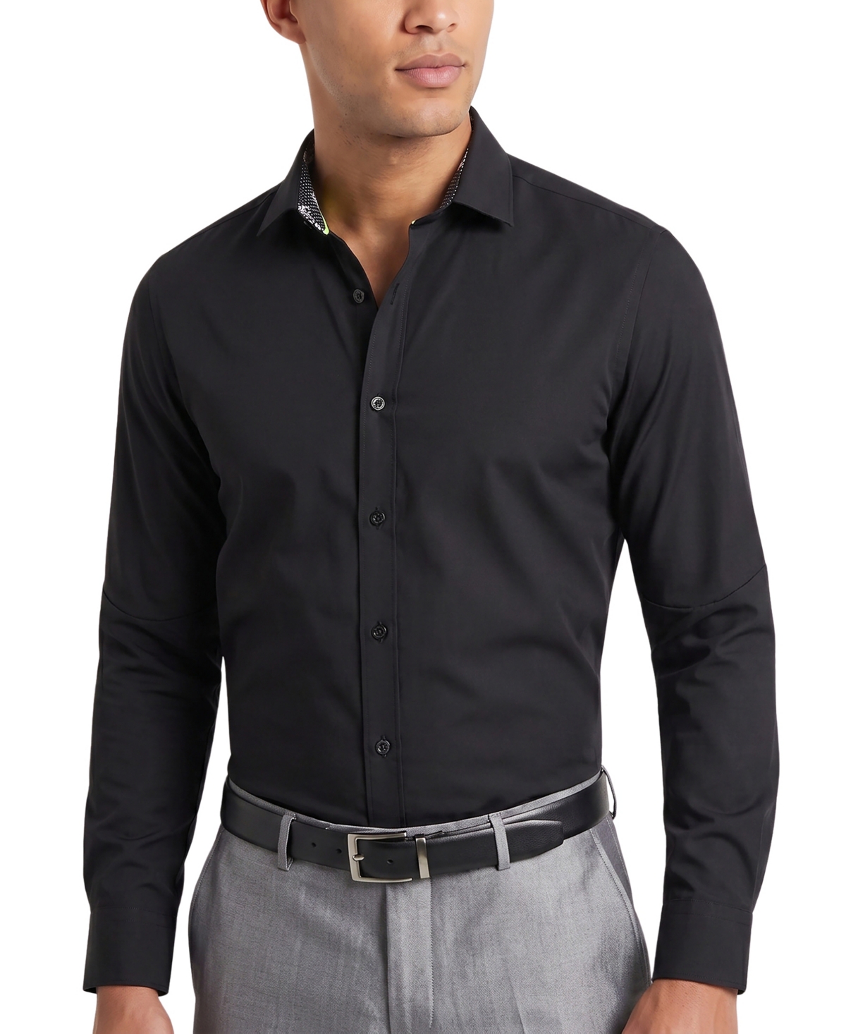 Click here for Tom Baine Mens Slim Fit Performance Solid Button D... prices