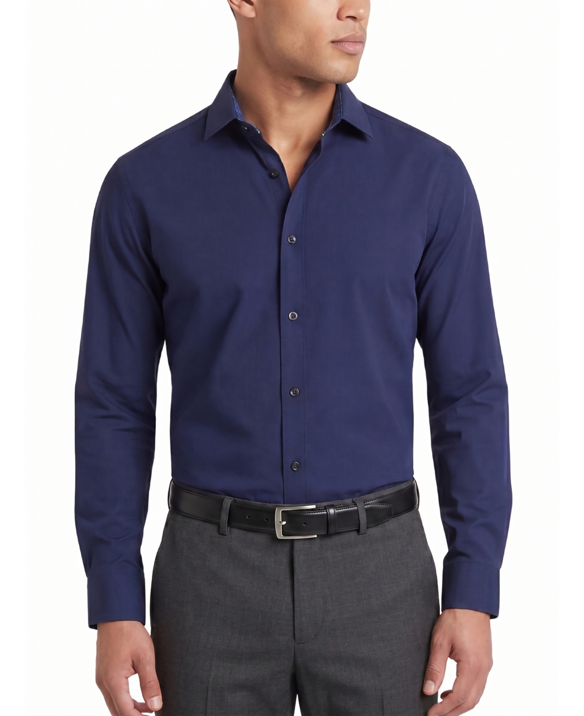 Click here for Tom Baine Mens Slim Fit Performance Solid Button D... prices