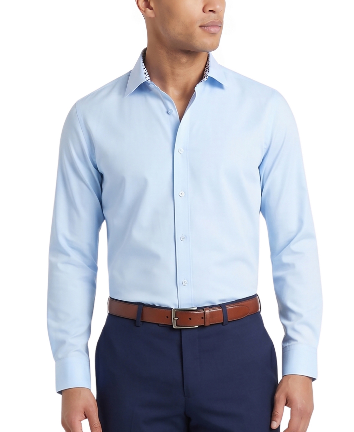 Click here for Tom Baine Mens Slim Fit Performance Solid Button D... prices