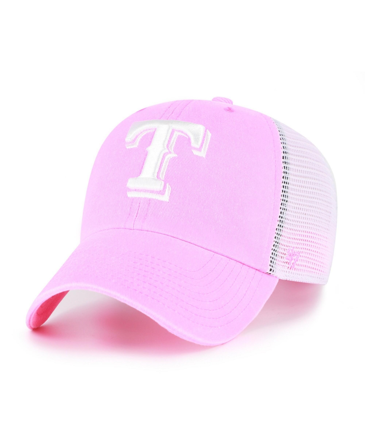 Click here for 47 Brand Womens Pink Texas Rangers Summer Fun Truc... prices
