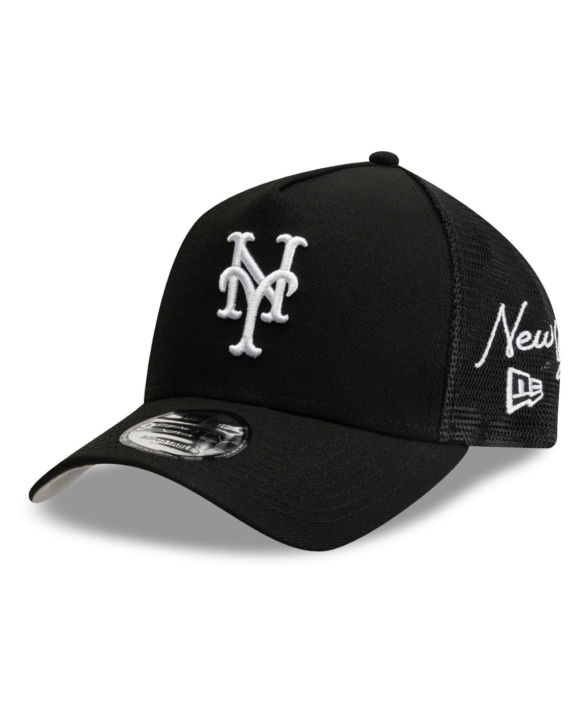 Click here for New Era Mens Black New York Mets Side Script 9FORT... prices