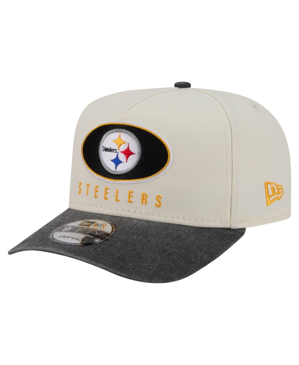 Click here for New Era Mens Cream/Black Pittsburgh Steelers Washe... prices