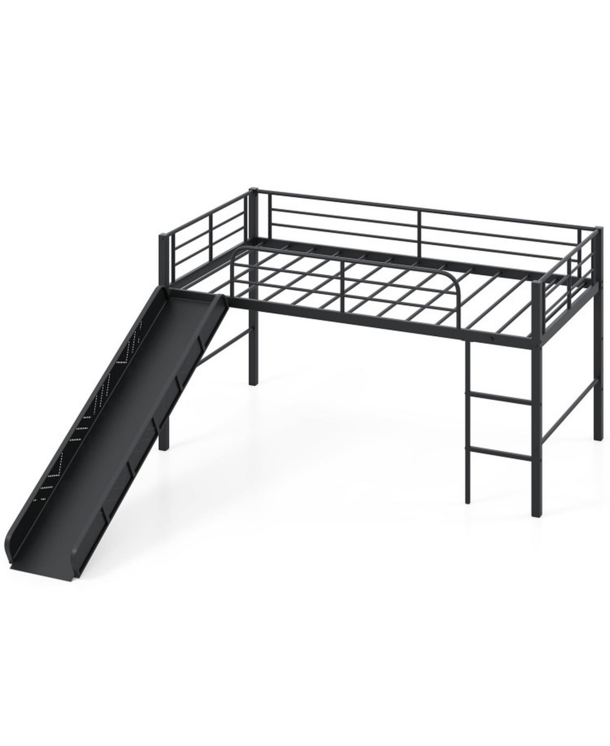 Click here for Gouun Twin Metal Loft Bed for Kids with Slide and... prices