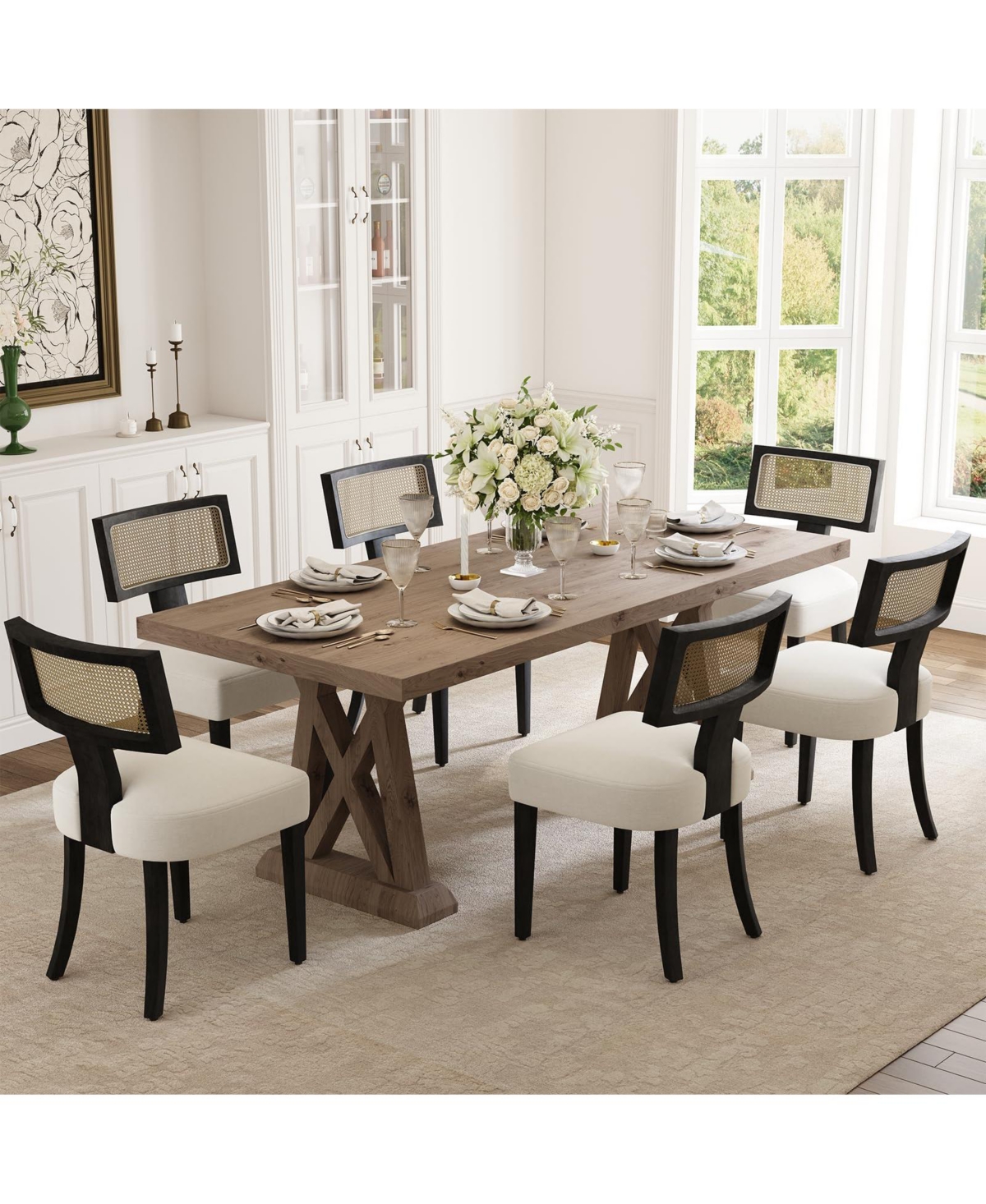 Click here for homfan Dining Chairs Set of 6  Mid Century Upholst... prices