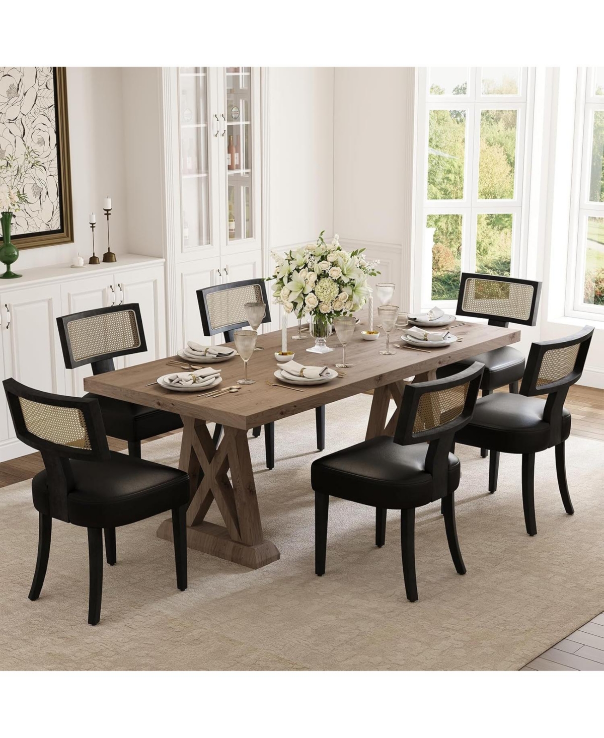 Click here for homfan Dining Chairs Set of 6  Mid Century Upholst... prices